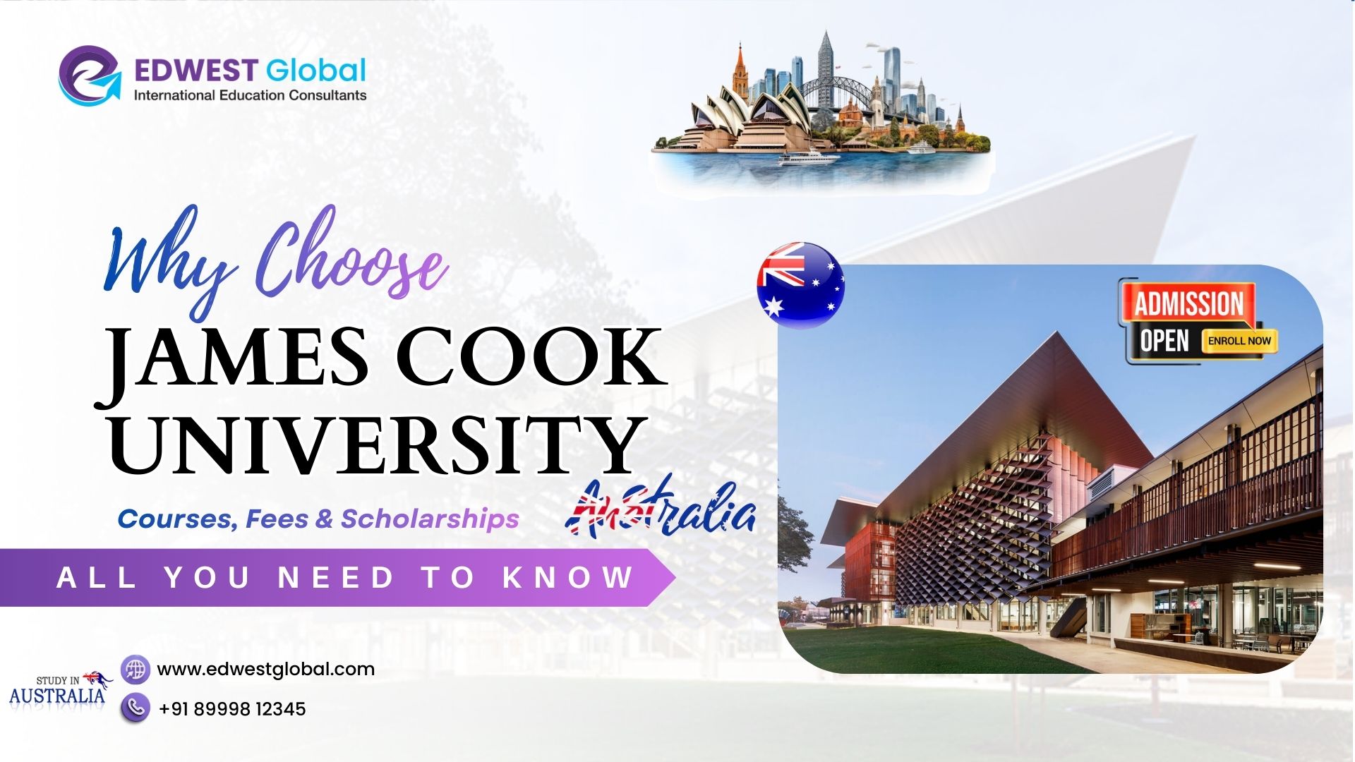 Study at James Cook University Australia | Fees & Courses - Edwest ...